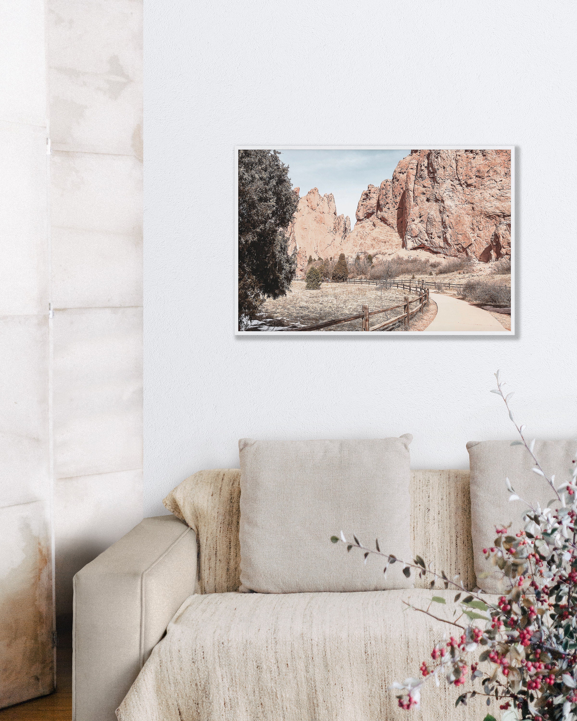 Red Rock Garden Print, Digital Download, Printable Denver Art ...