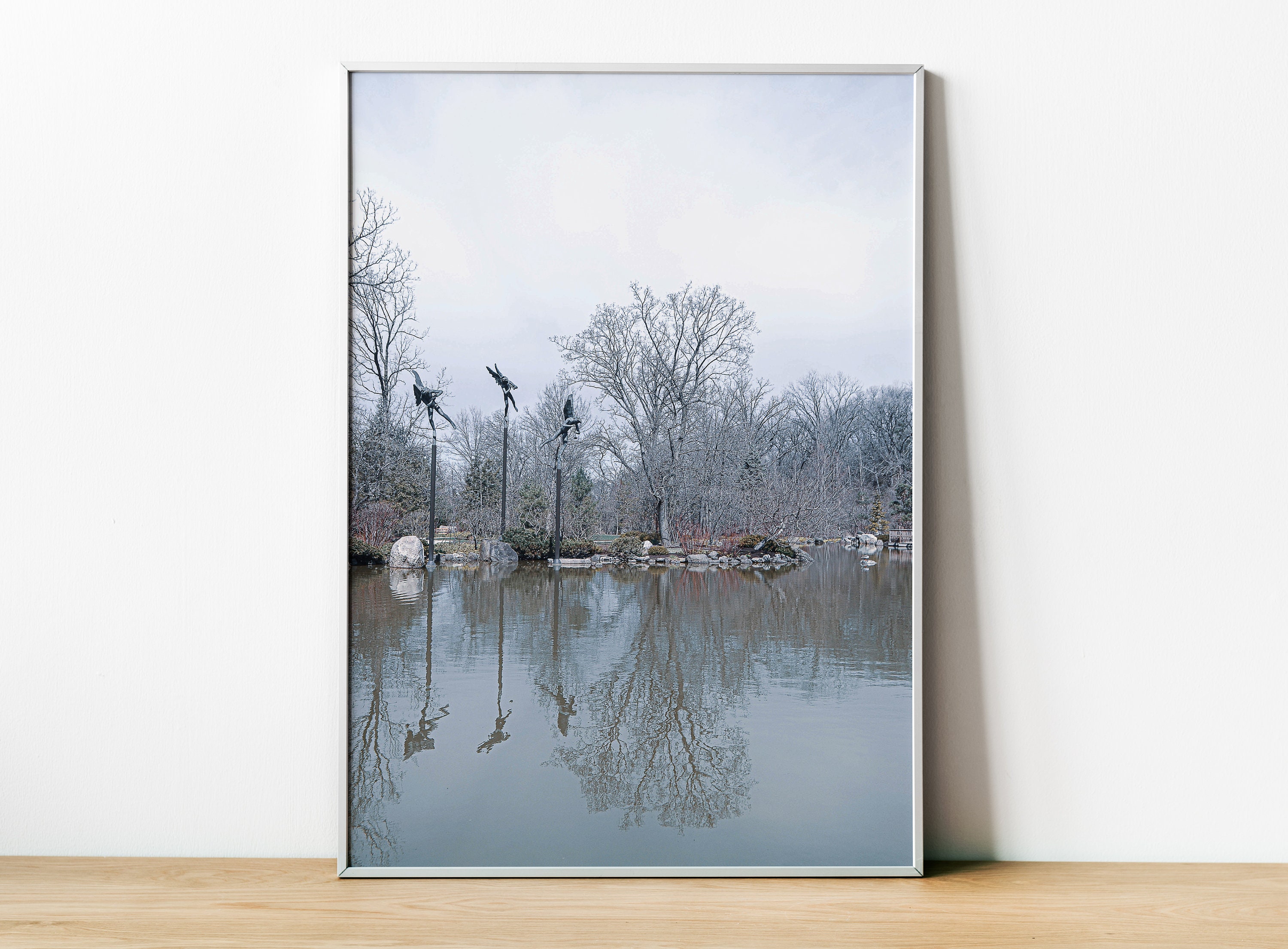 Angels Reflection on Lake Print, Digital Download, Printable Chicago ...
