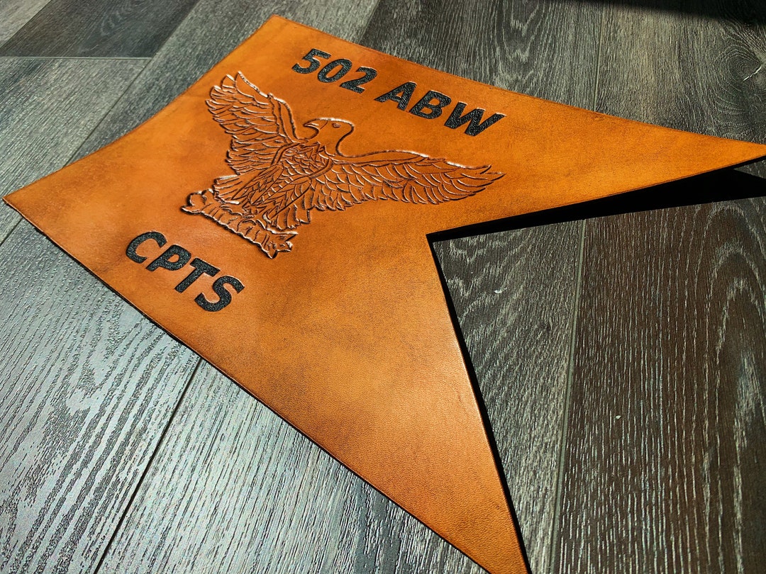 Unit Guidon Leather Flag half Size - Etsy