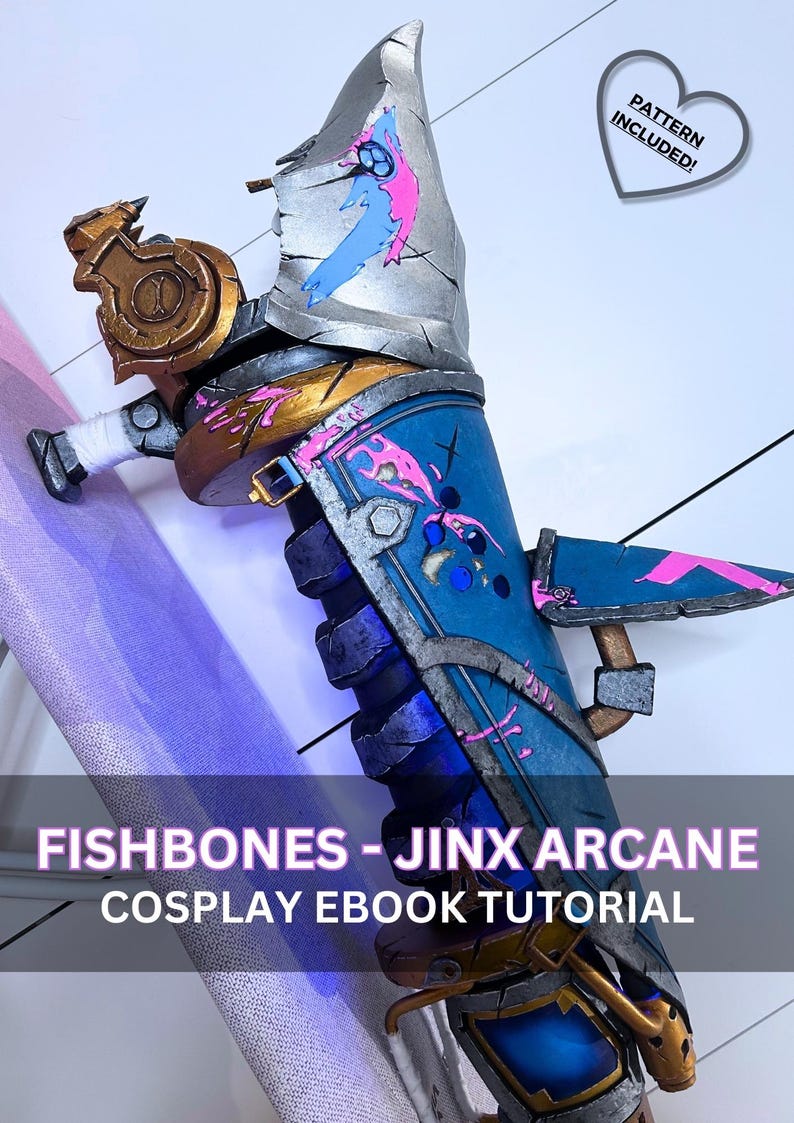 Fishbones - Jinx Arcane - Cosplay Tutorial Ebook + PATTERNS - Etsy UK