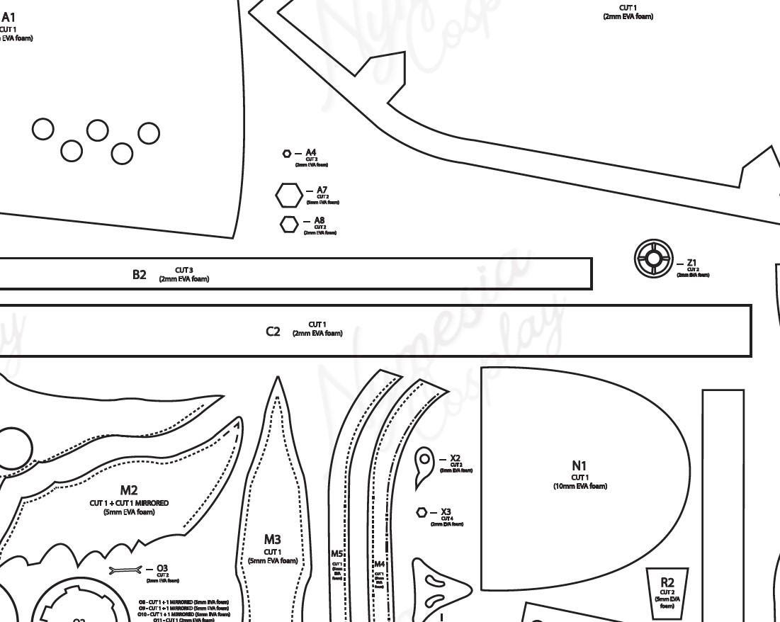 Fishbones - Jinx Arcane - Cosplay Tutorial Ebook + PATTERNS - Etsy UK