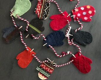 Mitten Garland | Etsy