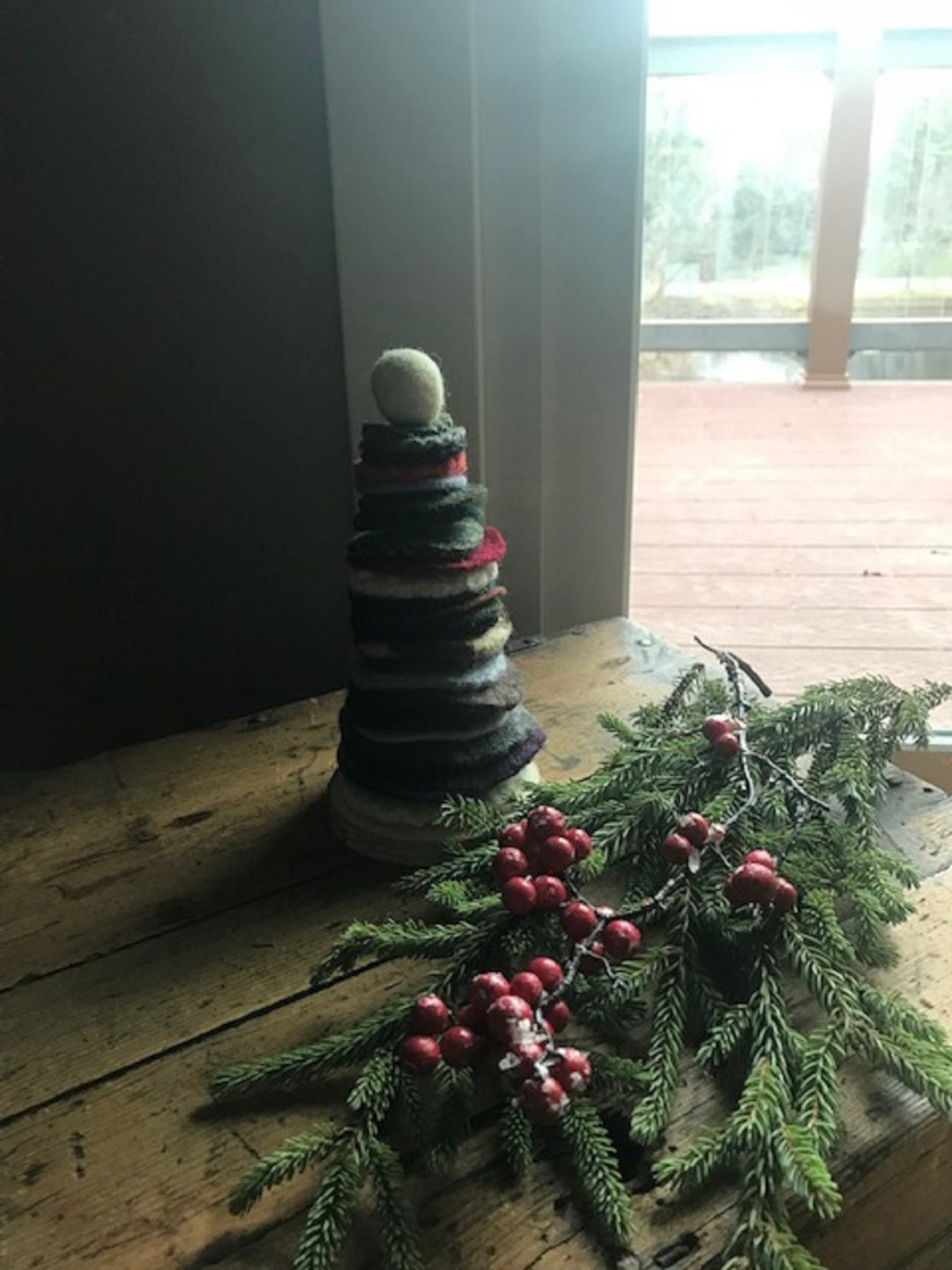 Felted Wool Small Christmas Trees, Felted Wool Sweater Trees, Christmas ...
