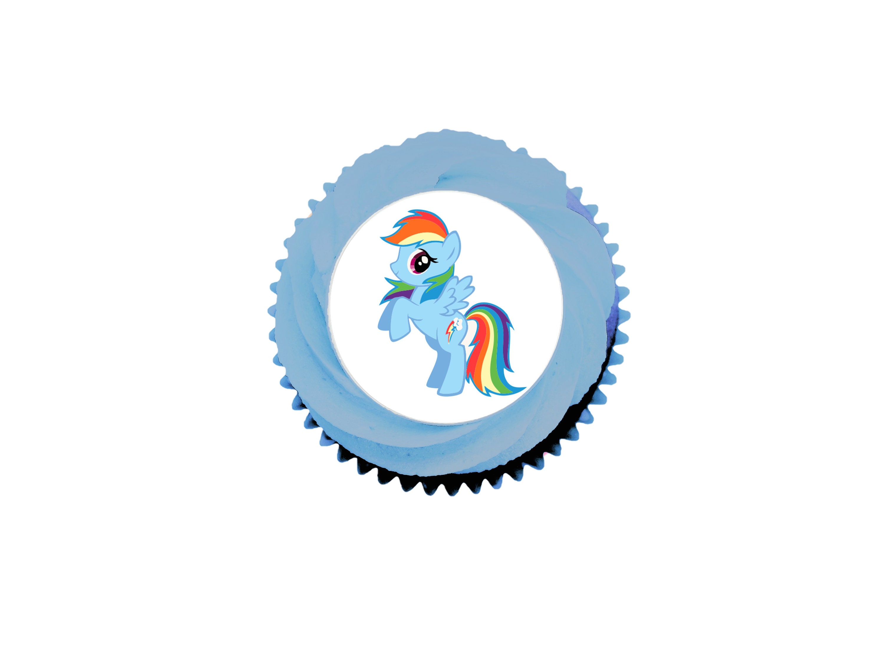 Rainbow Dash Cupcake Toppers