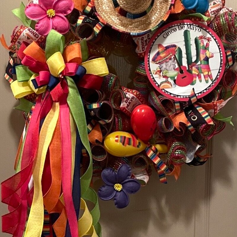 Fiesta Wreath - Etsy