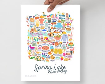 Spring Lake Map, Original 1878 New Jersey Shore Atlas, Monmouth County ...