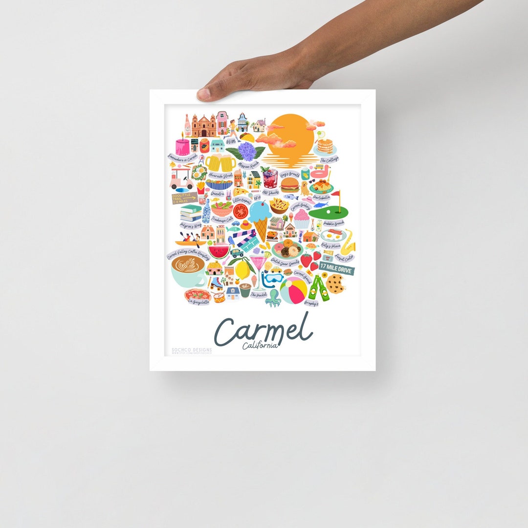 Framed Carmel Print - Etsy