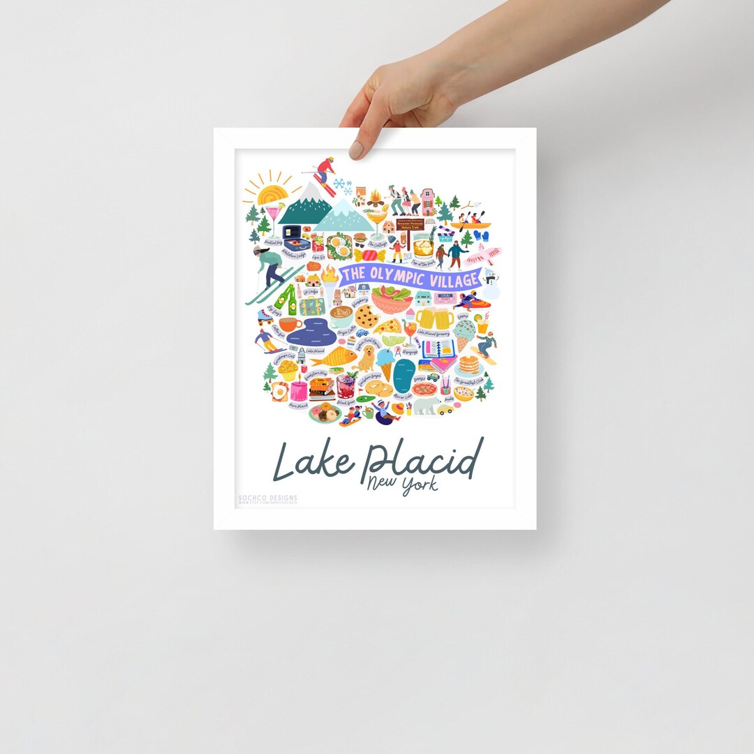 Framed Lake Placid Print - Etsy Framed Lake Placid Print - Etsy