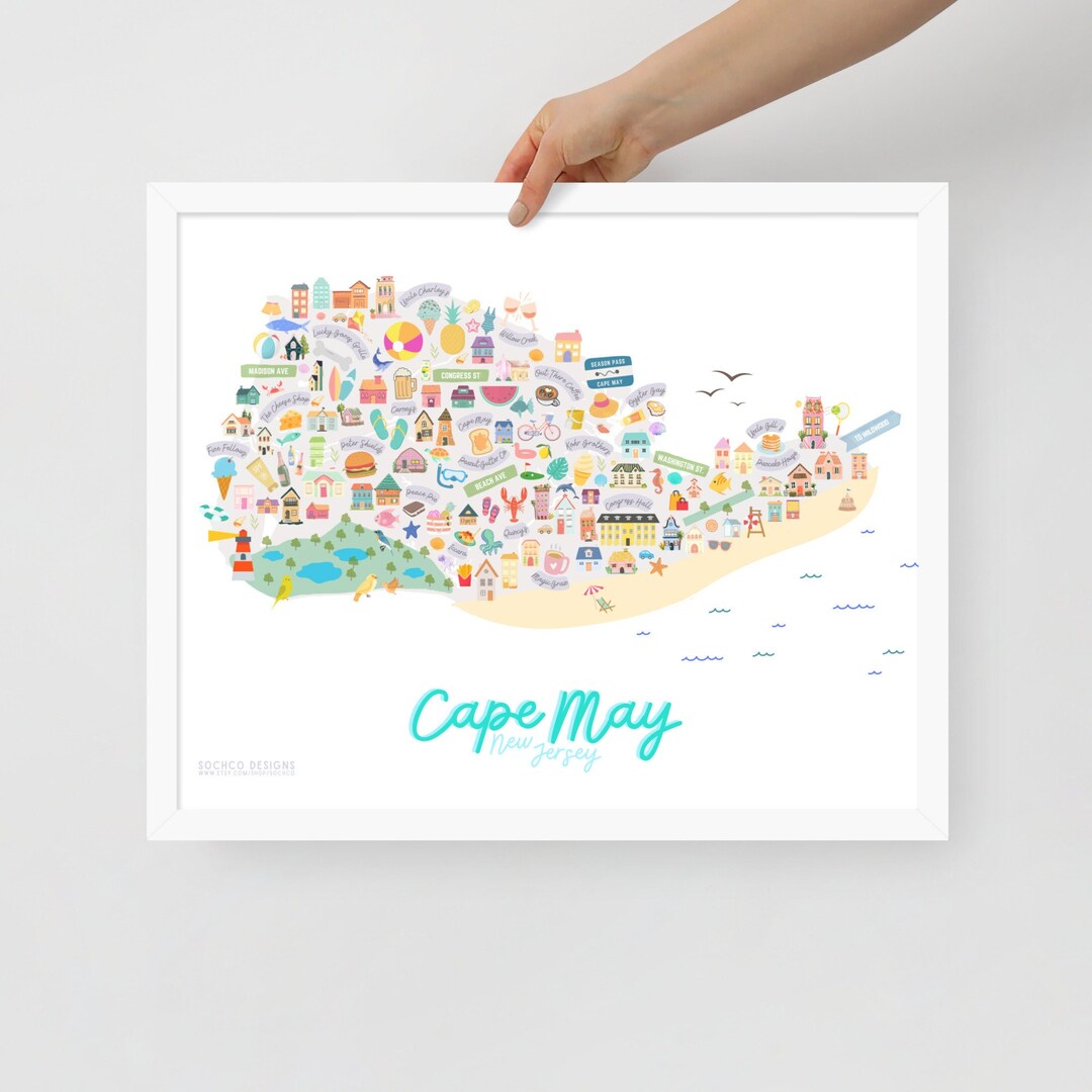 Framed Cape May Print - Etsy