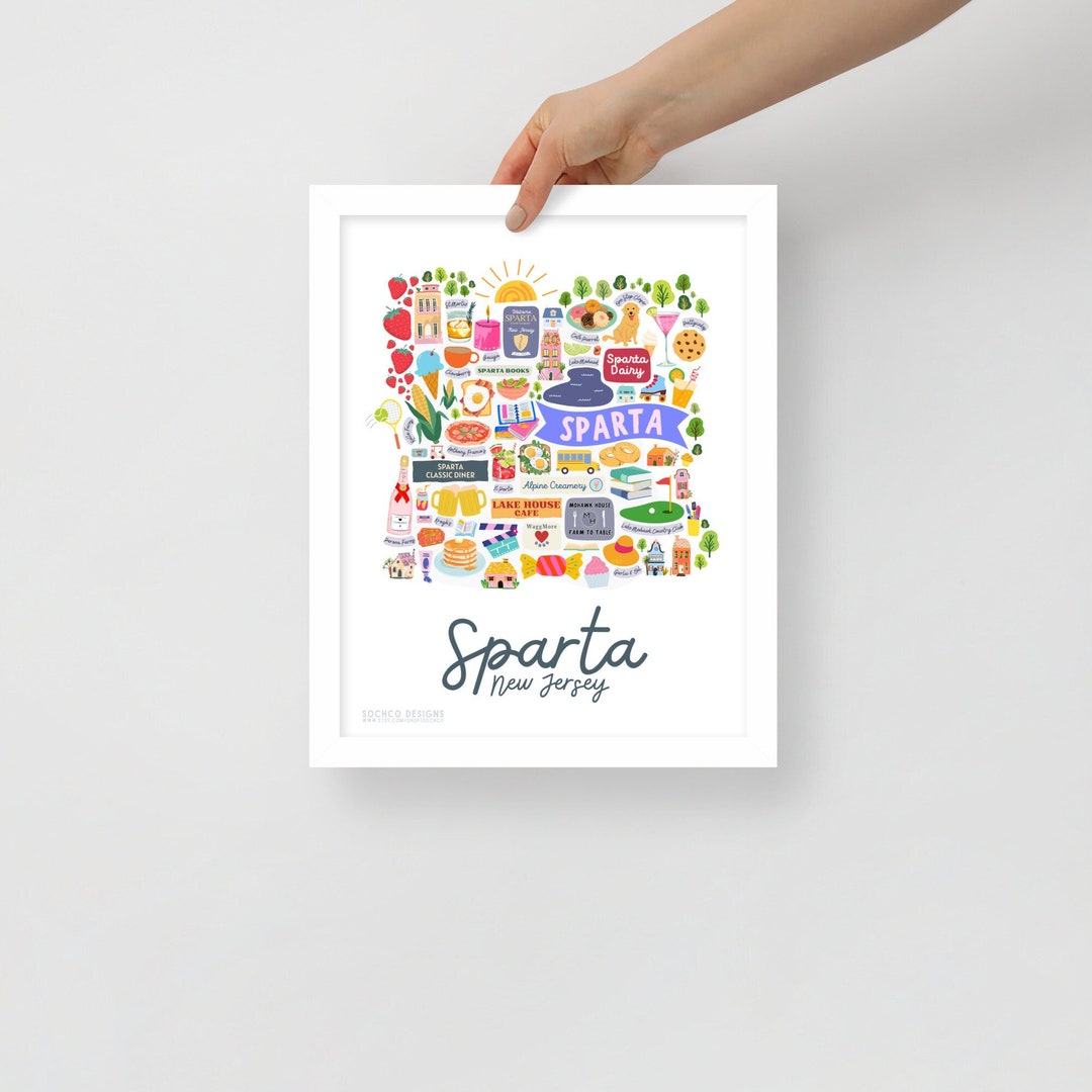 Framed Sparta Print - Etsy