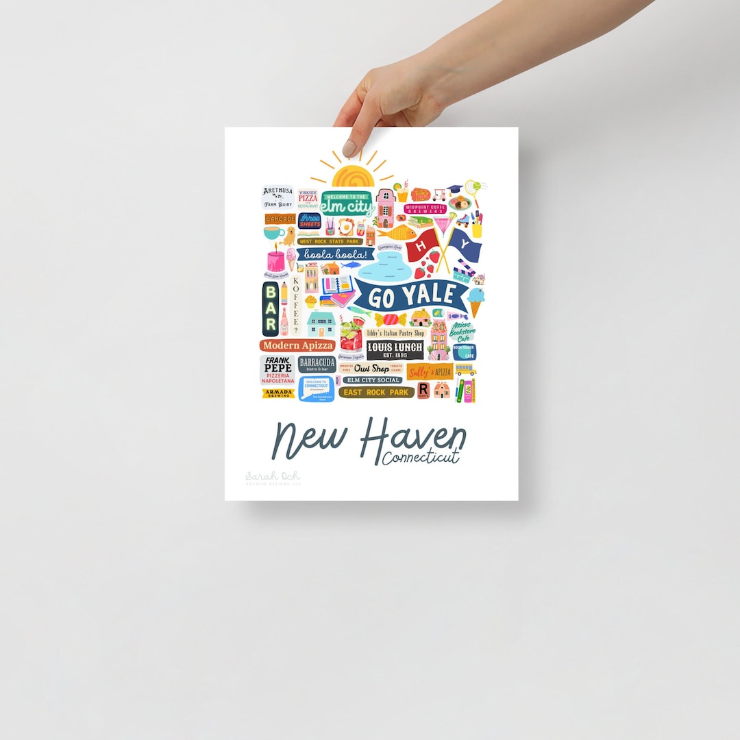 New Haven Print - Etsy