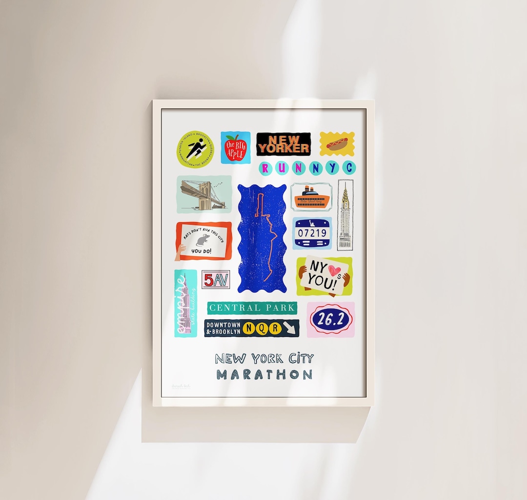 New York City Marathon Print - Etsy