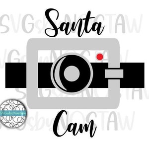 Santa Cam Cut File in Svg/png/pdf. Santa Belt Svg. Christmas Svg ...