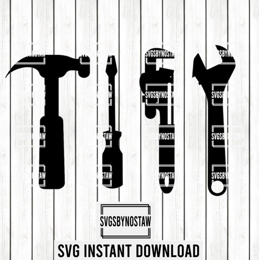 Tool Set Cut File in Svg/png/jpg. Wrench Svg. Hammer Svg. Tools Svg ...