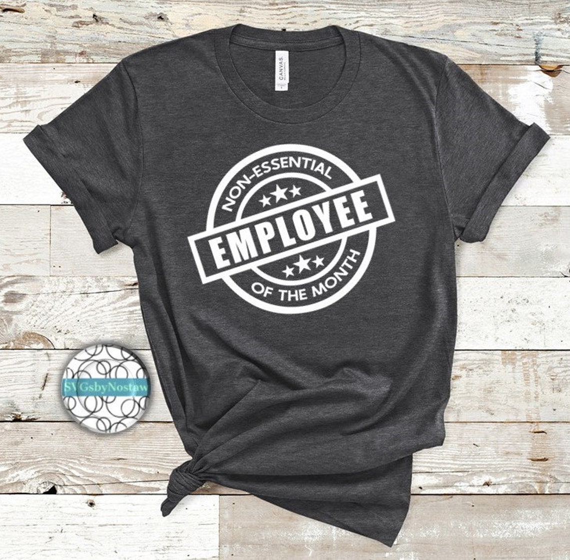 Non-essential Essential Employee of the Month Cut File in - Etsy