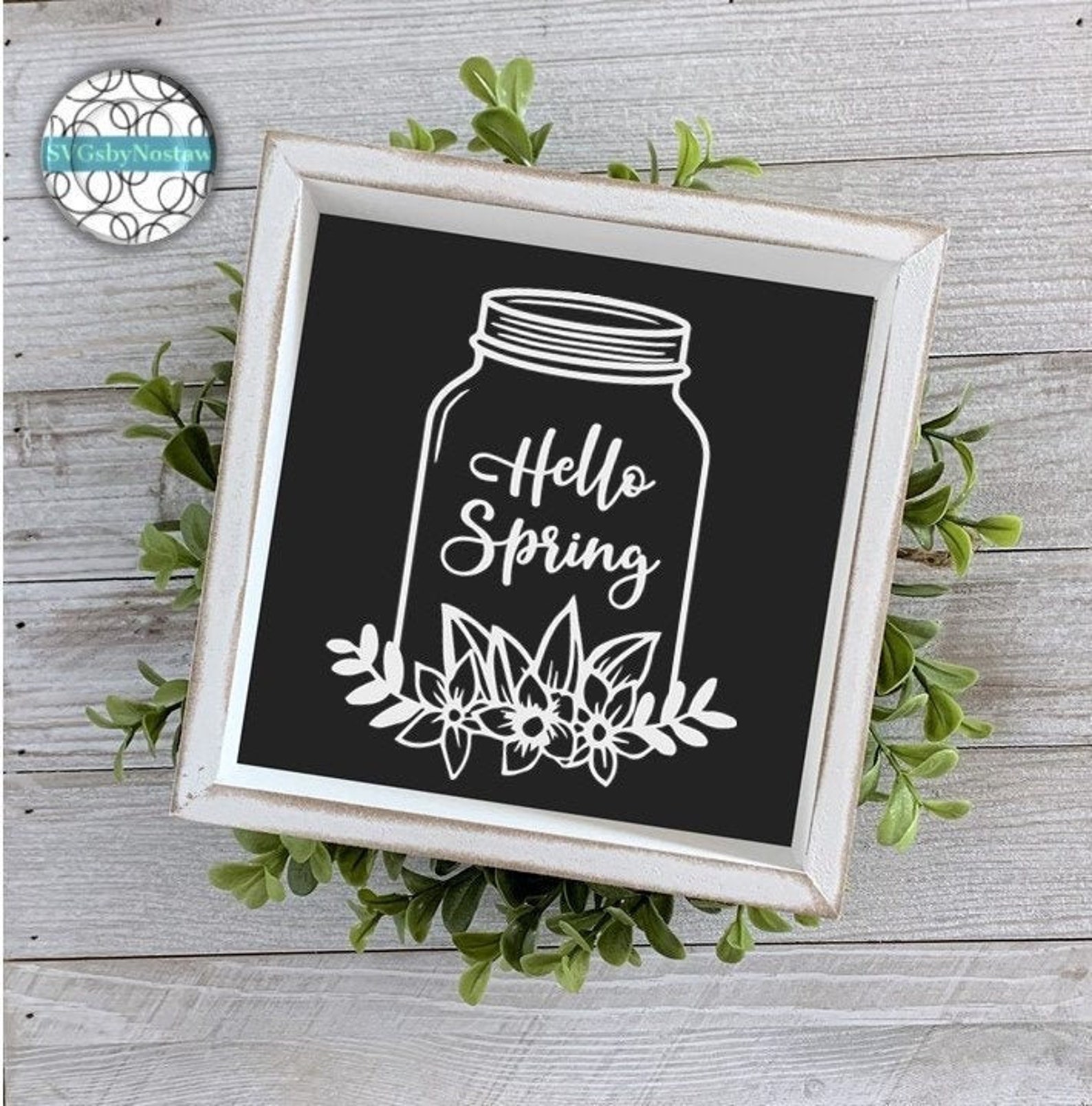 Hello Spring Cut File in Svg/png/pdf. Spring Flowers Svg. - Etsy