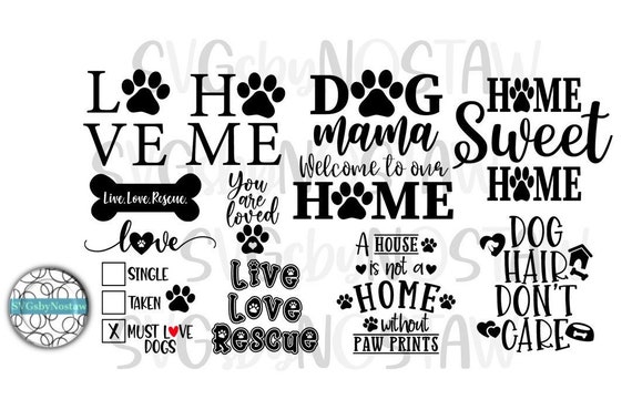 Dog SVG Bundle Cut File in Svg/png/pdf. Dog Sign Svg. Dog | Etsy