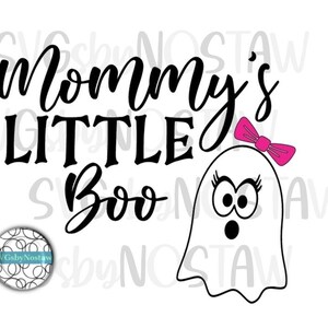 Mommy’s Little Boo With Bow Cut File in Svg/png/jpg. Halloween Svg ...