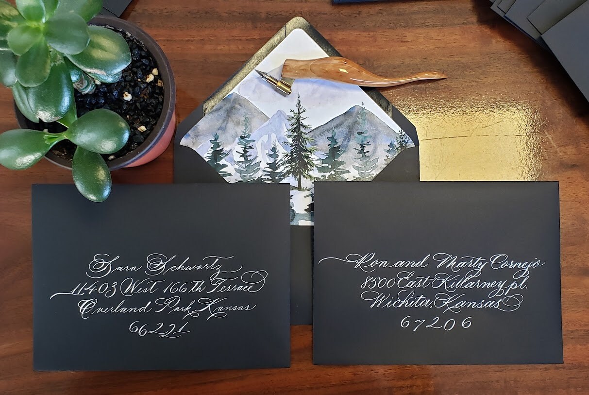 Envelope Addressing Custom Calligraphy Addressing on - Etsy