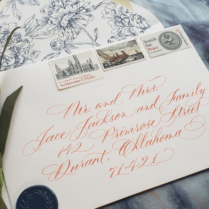 Calligraphy Envelope - Etsy