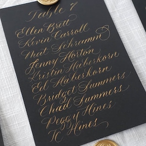 Seating Chart Cards Fundraising Event Formal Seating Wax Seal ...