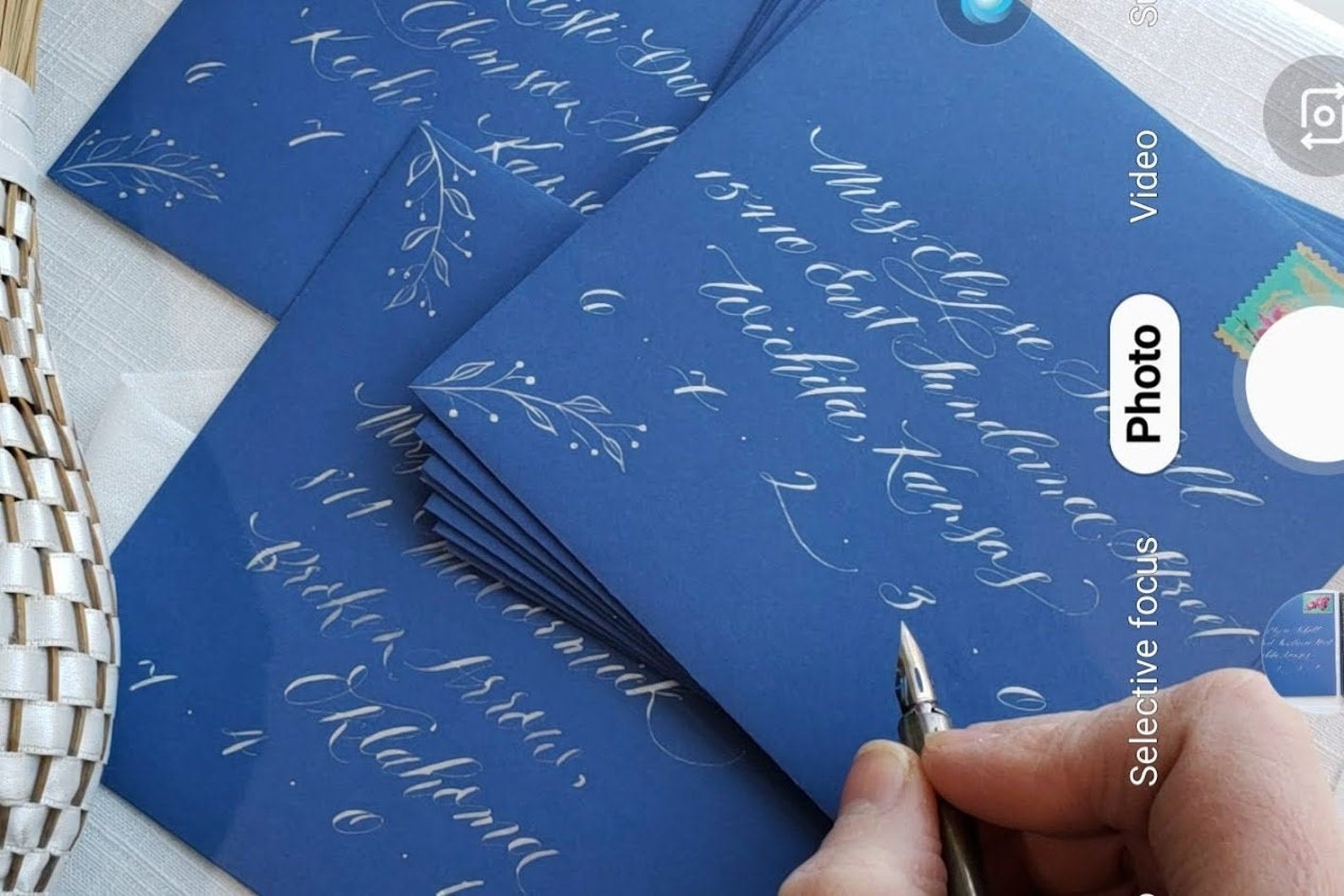 Hand Lettered Calligraphy With Floral Embellishment Custom - Etsy