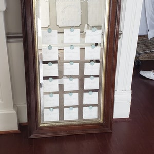 Vellum Seating Chart Cards With Wax Seal, Unique Table Assignment ...