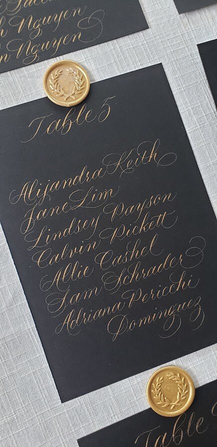 Business Lunch Seating Chart Cards Wax Seal Corporate Dinner Seating ...