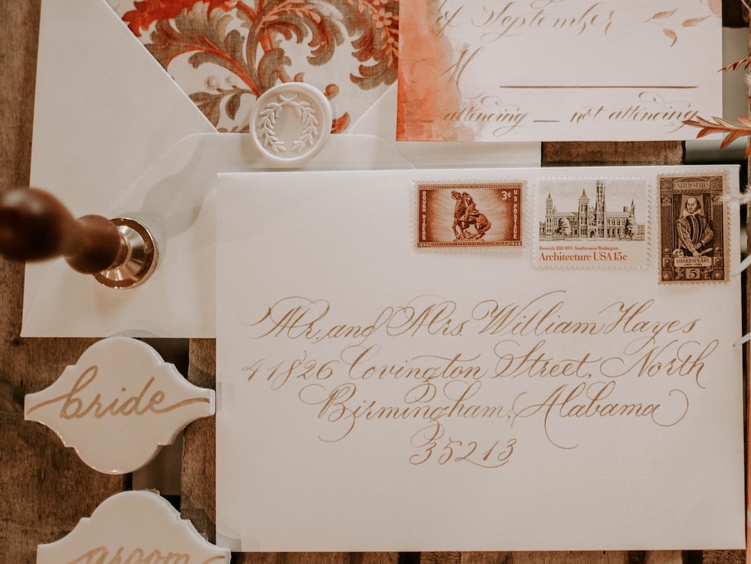 Hand Written Calligraphy Addressing for Wedding Invitations and All ...