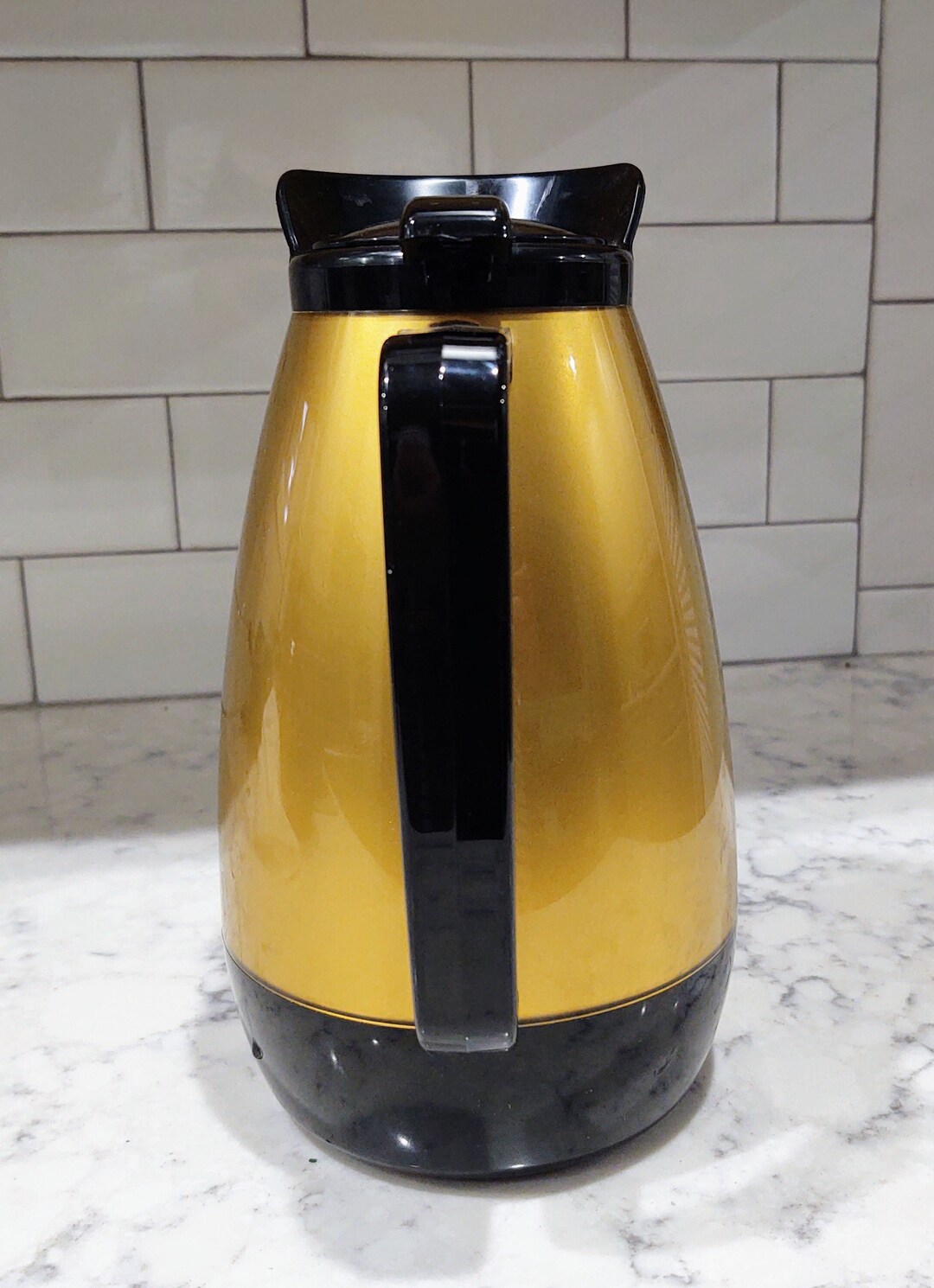 1960's Vintage West Bend Gold & Black Coffee Pot Perfect Condition ...