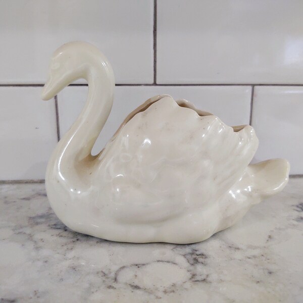 White Swan Planter - Etsy