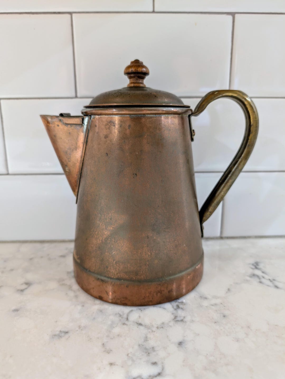 Vintage Tagus R97 Copper Coffee or Tea Pot Made in Portugal 1900-1970 ...