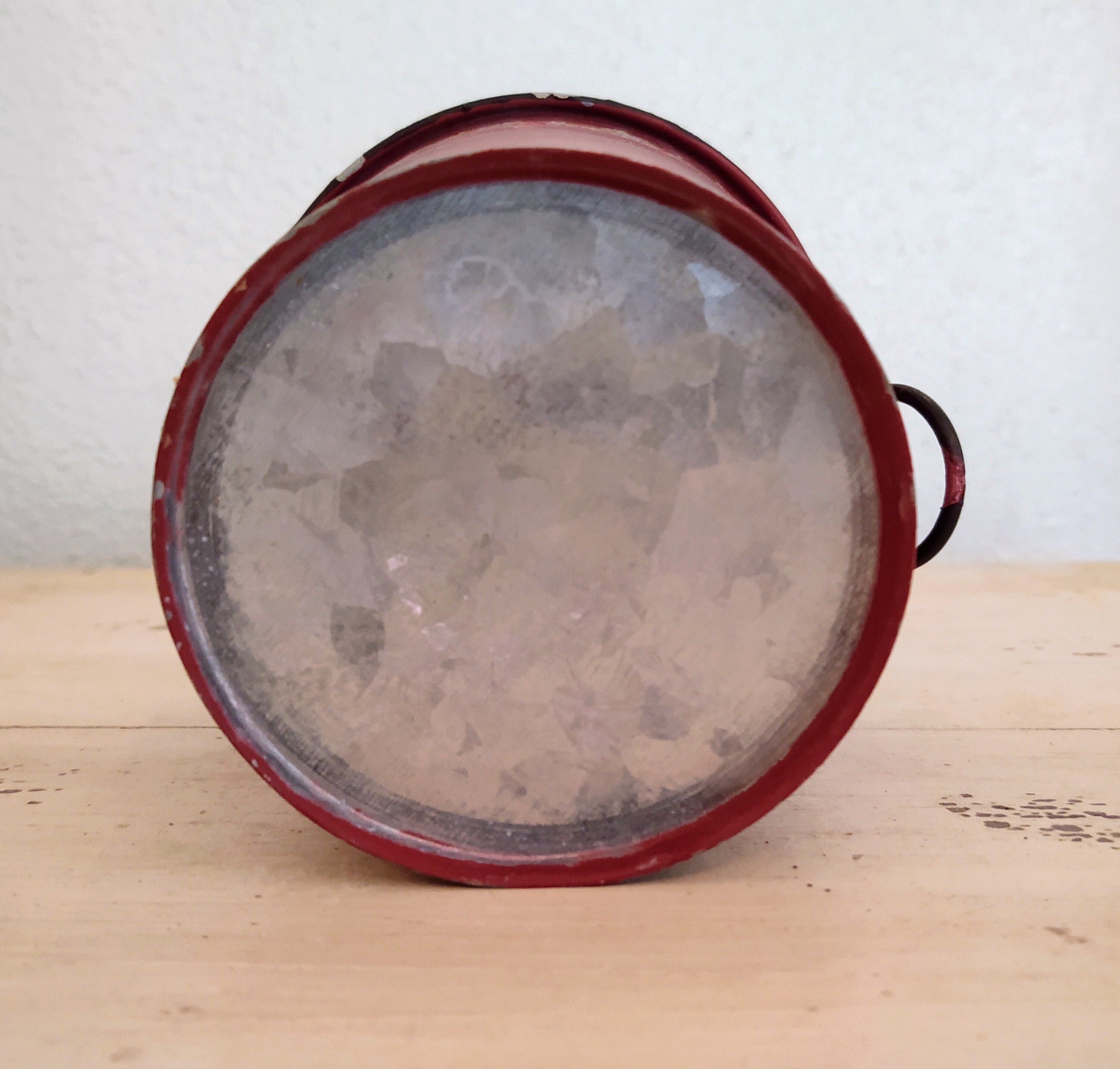 Patina Red Pail With Circle Handles Year Unknown - Etsy