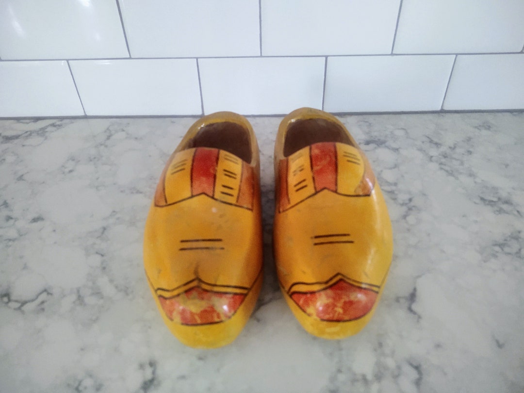 Vintage Pair of Dutch Wooden Clogs Home Décor Home Accents - Etsy