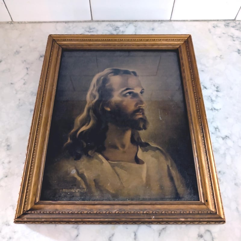 Antique Jesus Picture - Etsy