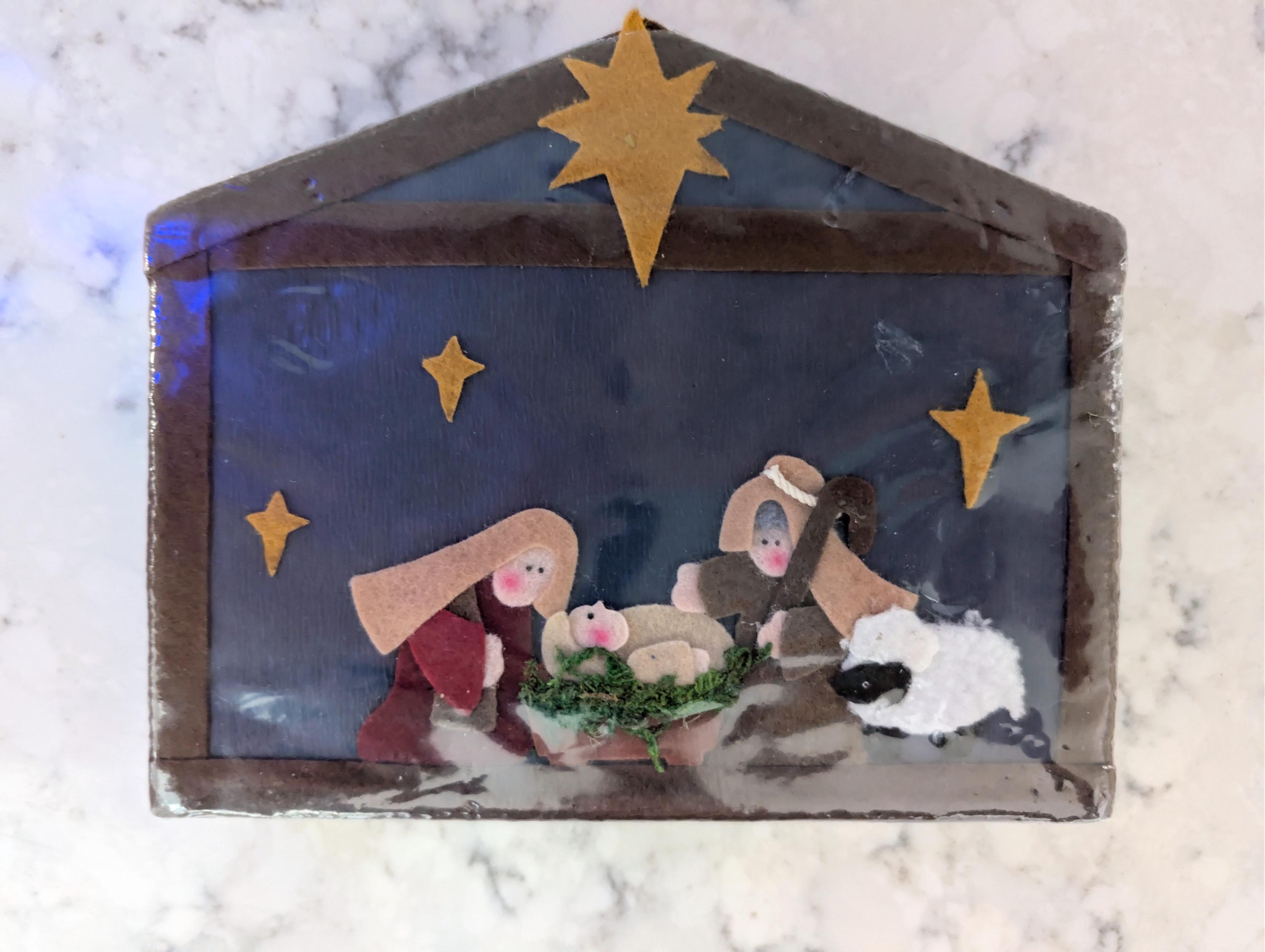 Vintage Mini Nativity Scene 10-piece Set With Original Box - Etsy