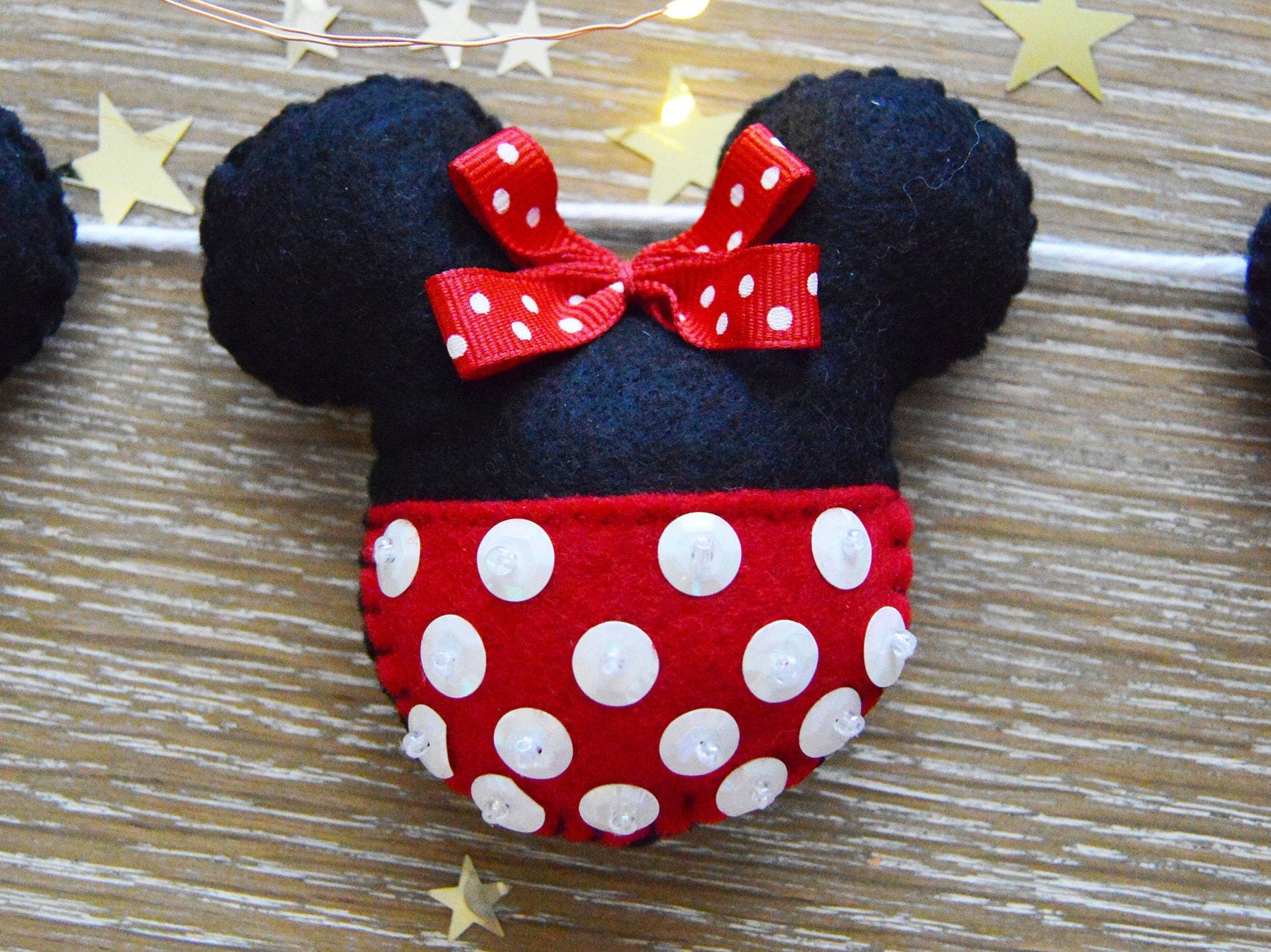 Mickey & Minnie Garland, Disney Garland, Felt Garland, Mickey Garland ...