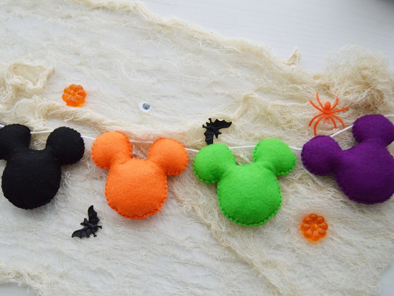 Halloween Disney Garland Halloween Mickey Banner Halloween - Etsy