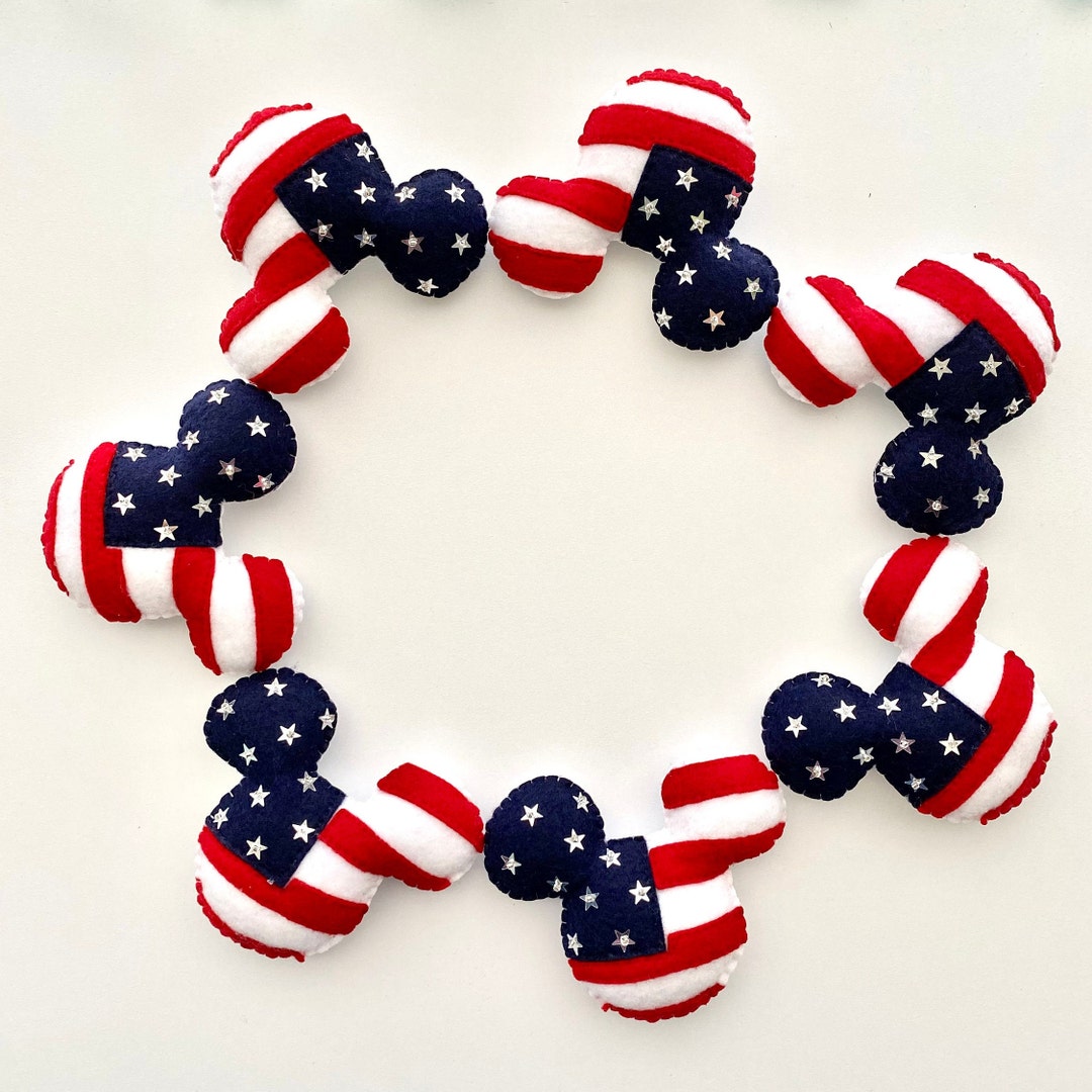 Disney 4th of July Garland, Independence Garland, Disney Garland, Felt ...