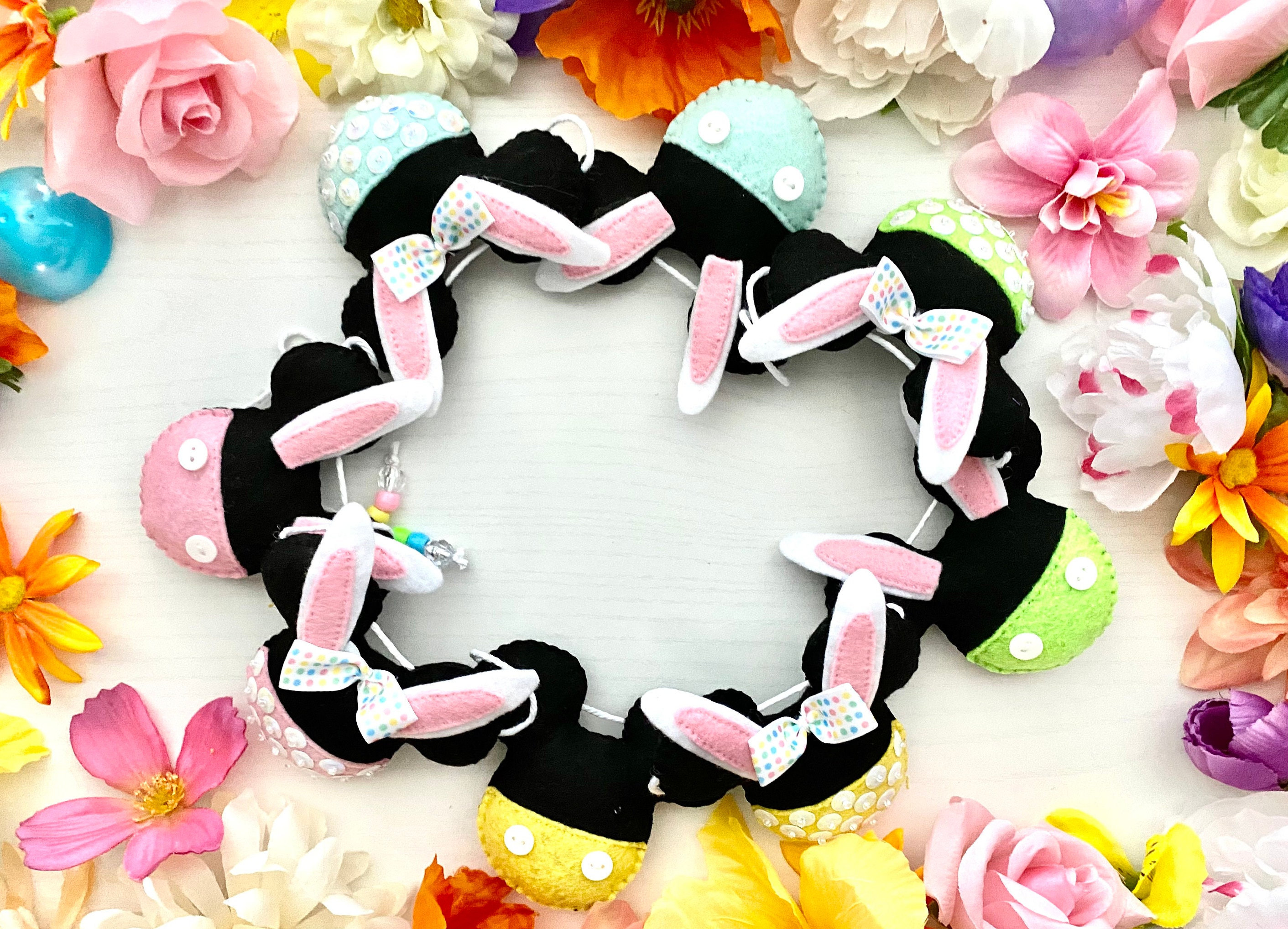 Minnie & Mickey Bunny Ears Garland Disney Easter Decor | Etsy