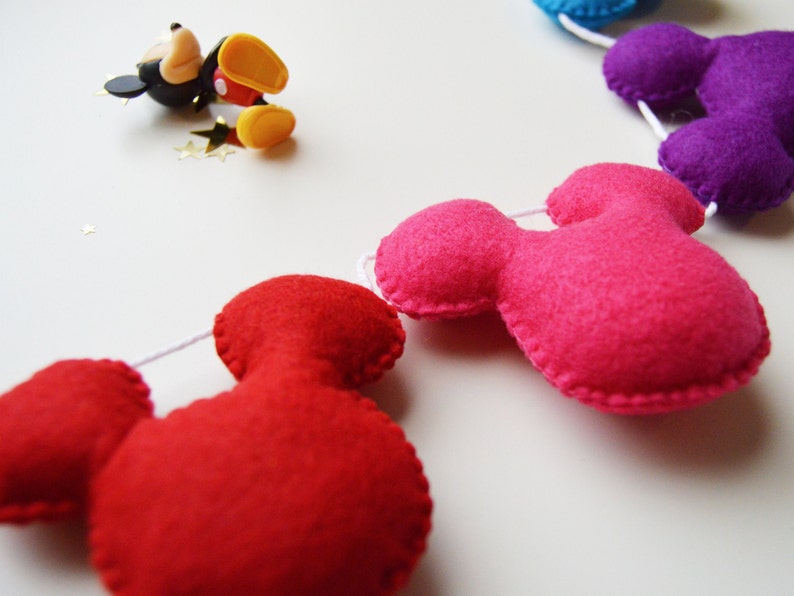 Disney Rainbow Garland, Pastel Mickey Garland, Disney Banner, Colorful ...