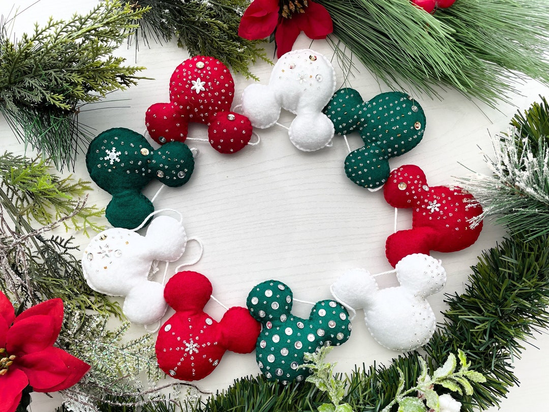 Christmas Mickey Garland, Mickey Christmas Banner - Etsy