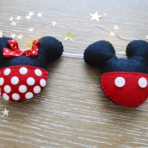 Mickey & Minnie Garland, Disney Garland, Felt Garland, Mickey Garland ...