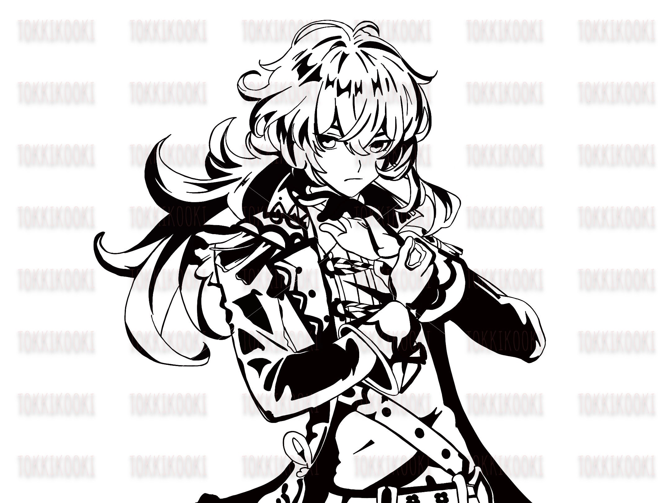 Diluc Genshin Impact Cut File - Etsy