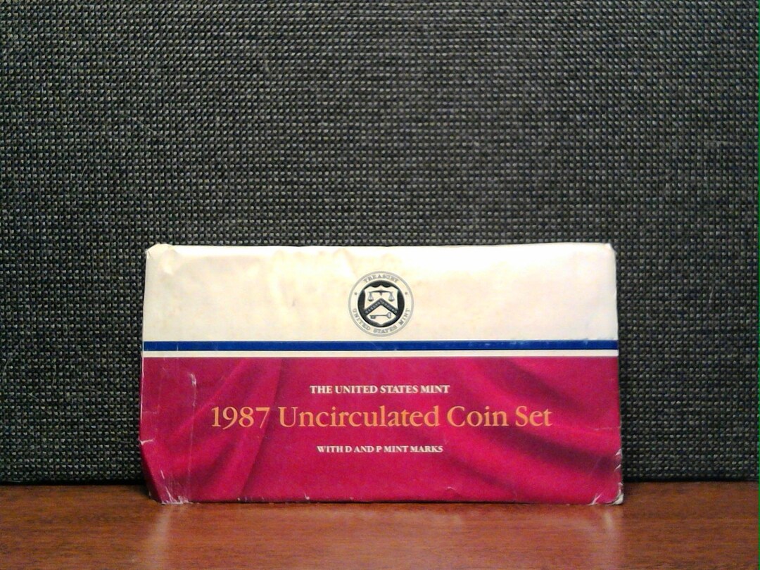 1987 United States Mint Uncirculated Coin Set - Etsy