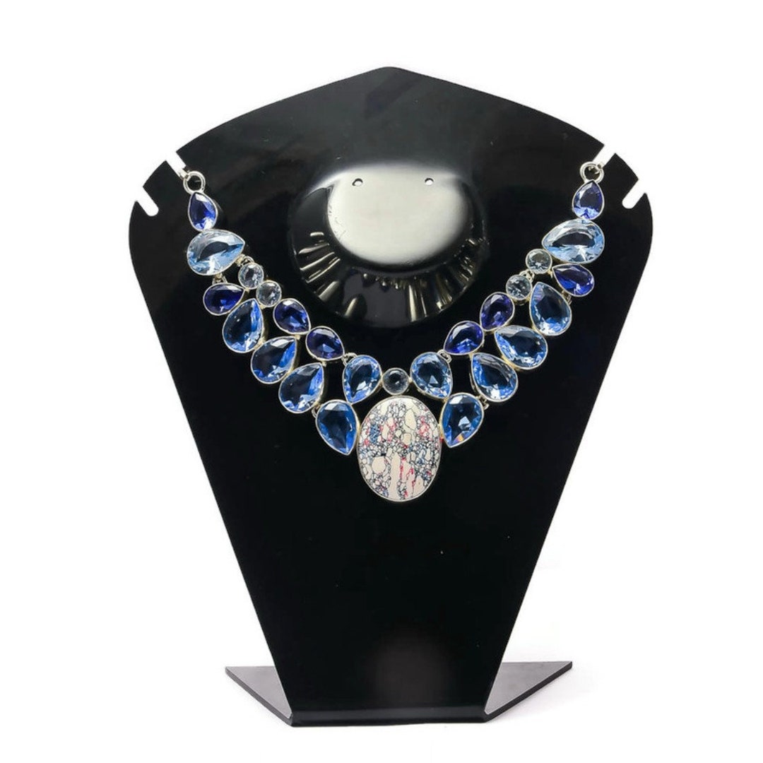 Spider Web Jasper Iolite Blue Quartz Gemstone 925 Silver - Etsy