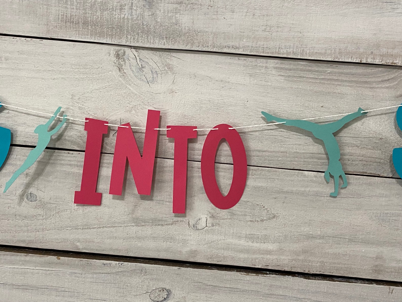 Tumbling Birthday Banner Customizable Gymnastics Birthday | Etsy