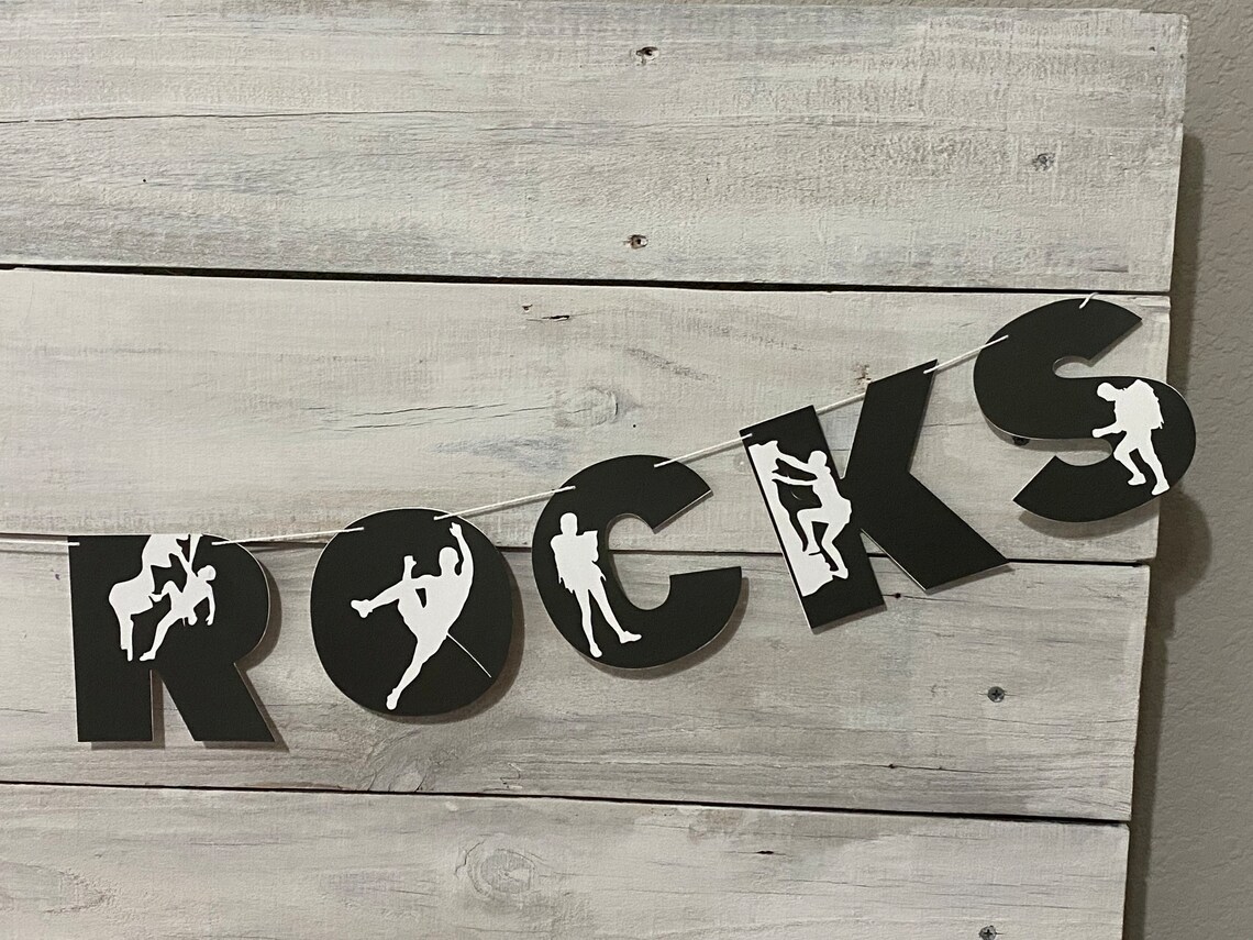 Rock Climbing Banner Rock Climbing Birthday Banner rock - Etsy