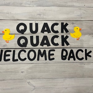 Duck Theme Classroom Bulletin Board: Welcome Back Decor - Etsy