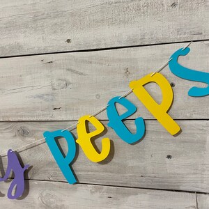 Hangin’ With My Peeps Banner - Easter Garland - Easter Decor - Peep ...